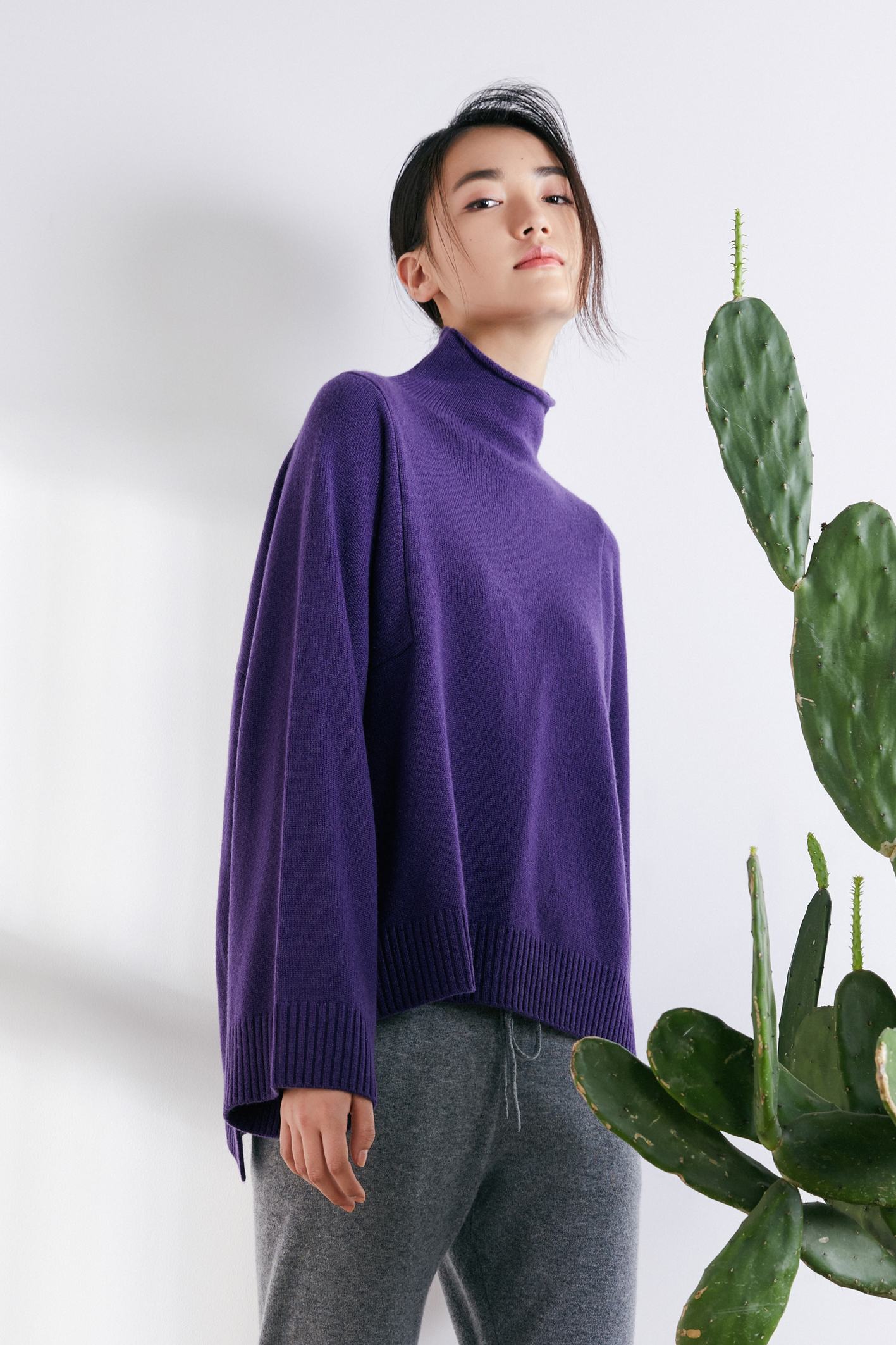 BYARN 挂肩阔袖质感长袖羊绒衫 - BYARN - 绊漾旗舰店