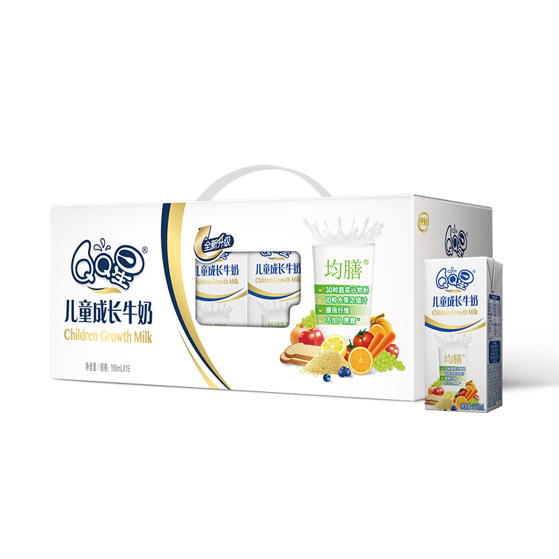 【团购 2-3天到货 仅限自取】伊利 QQ星儿童成长牛奶 均膳 190ml*15盒 - 集美精品优选