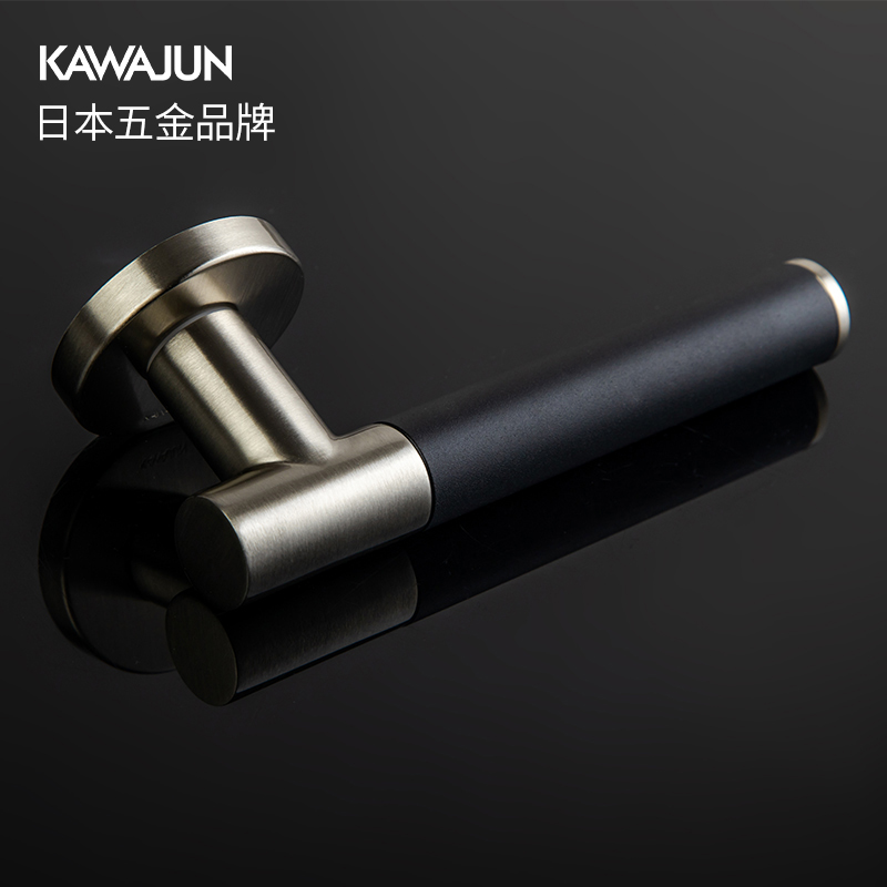 KAWAJUN静音门锁家用通用型把手卫浴卧室房门无钥匙安全门锁室内 - 匠恒.生活.家-日本建材旗舰店