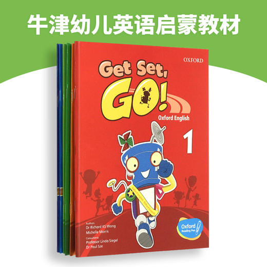 牛津幼儿英语启蒙教材 英文原版 Get Set Go Book 1-6 学生用书6册套装 Oxford English 3-6岁幼儿园小班 ...
