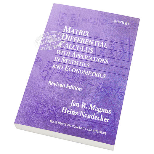 【中商原版】矩阵微分学及其在统计学和计量经济学中的应用 英文原版 Matrix Differential Calculus with ...