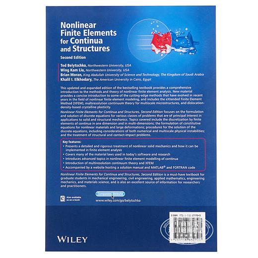 连续体和结构的非线性有限元 （第2版） Nonlinear Finite Elements For Continua and Structures 英文原版 - 中商进口商城