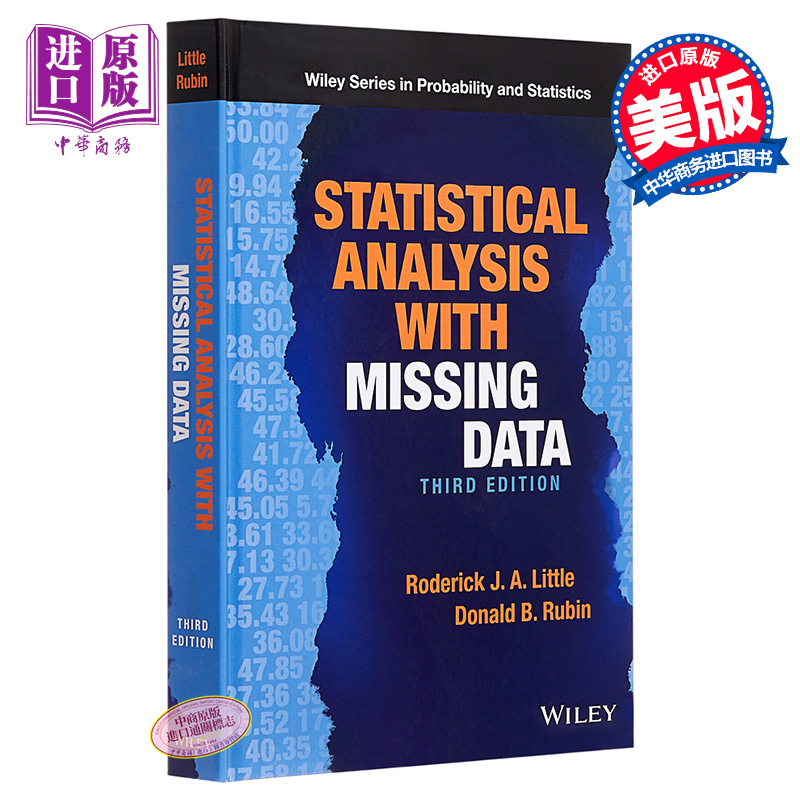 缺失数据的统计分析 （第3版） Statistical Analysis With Missing Data 英文原版 Wiley - 中商进口商城