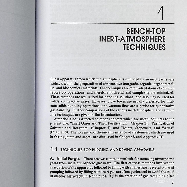 空气敏感化合物的操作，第二版 The Manipulation Of Air-Sensitive Compounds, 2Nd Edition ...