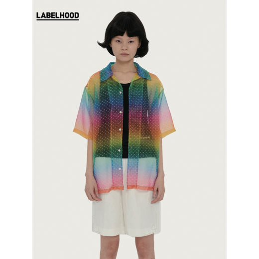 8ON8 彩虹短袖衬衫 L7901-88-S20-M - LABELHOOD蕾虎