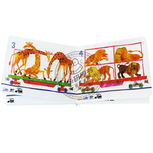 123 to the Zoo 到动物园去 英文原版绘本 0-3岁幼儿童英语启蒙纸板书教材 婴儿绘本早教撕不烂Eric Carle 艾瑞卡尔吴敏 ...