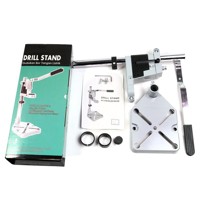 Drill Stand for Hand Drill, Adjustable Drill Press Stand for Drill Wor