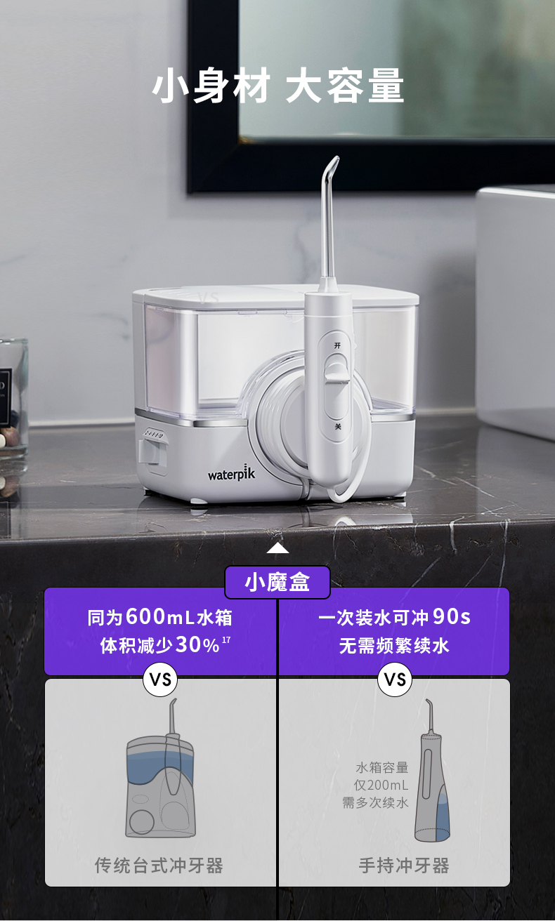 洁碧水牙线Waterpik牙齿清洗便携式/台式水牙线 - 护牙使者专营店