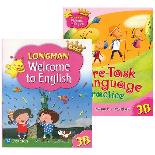 英文原版 香港朗文小学英语3B三年级下学期教材 综合练习册 Longman Welcome to English Gold 英文版进口英语书籍 ...
