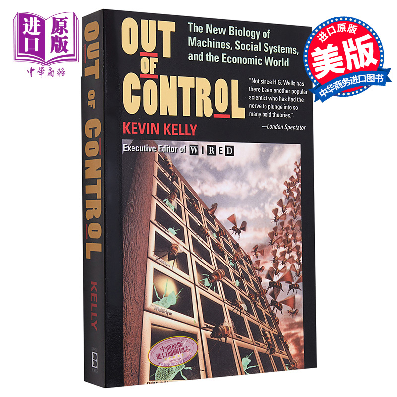 【中商原版】失控 罗辑思维书单 英文原版 Out of Control Kevin Kelly - 中商进口商城