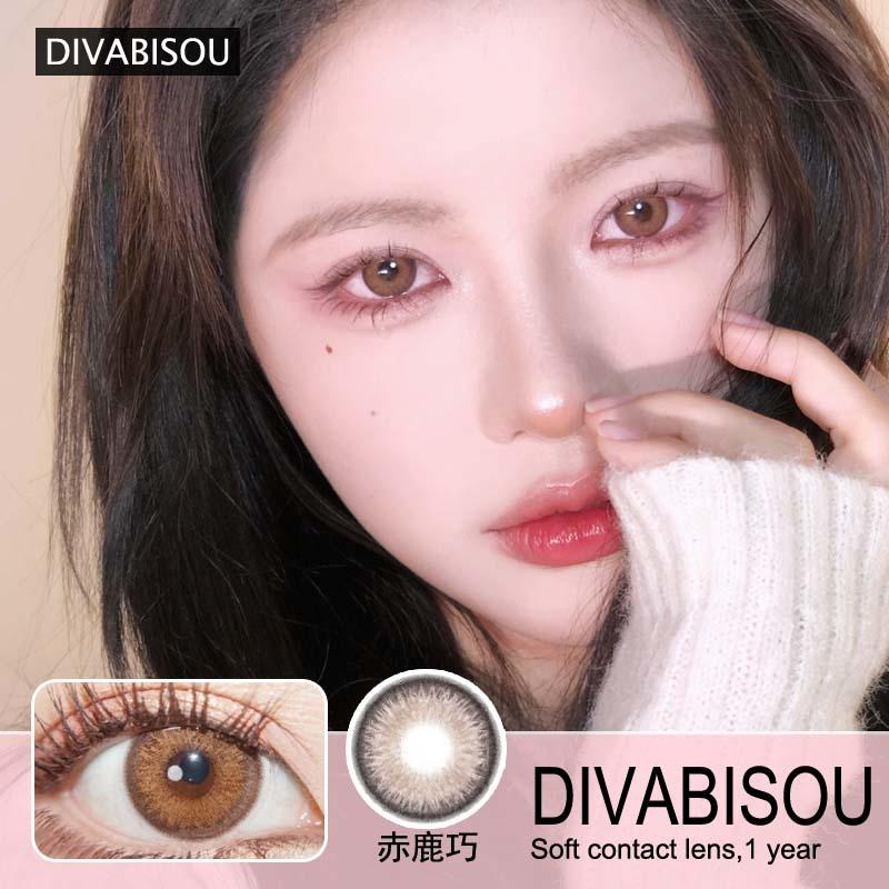 DIVABISOU年抛隐形眼镜 赤鹿巧14.2mm 1副/2片 - VVCON美瞳商城