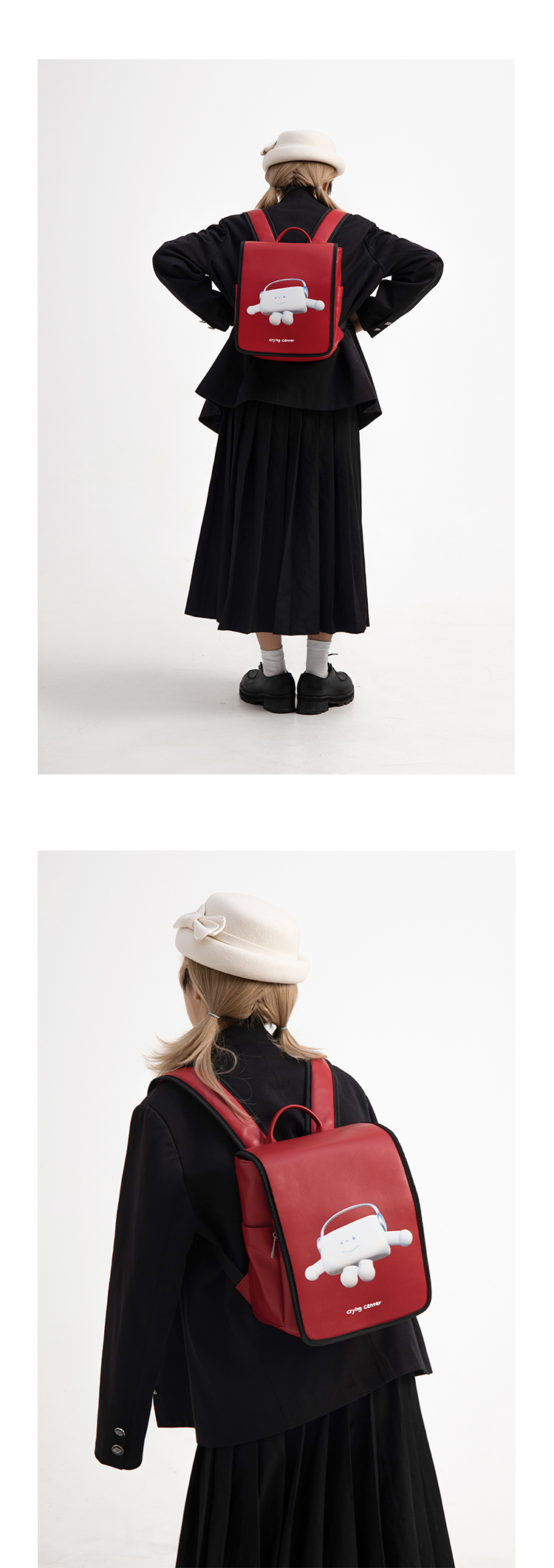 CryingCenter alldollscode 日本双肩包 皮质防水书包 哭喊中心 - Crying center哭喊中心旗舰店