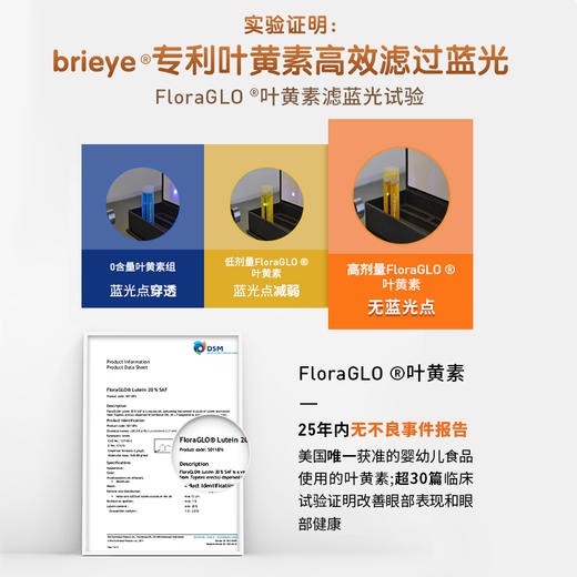 brieye珍悦目 儿童专利叶黄素护眼软糖 青少年学生近视鱼油dha护眼 30粒/盒 - 美丽极物