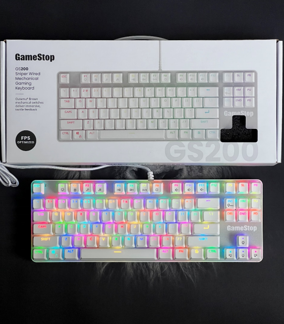 【键盘定位：中端】gamestop GS200 87键 RGB高特轴键盘 - 秋名山赛旗办公设备旗舰店
