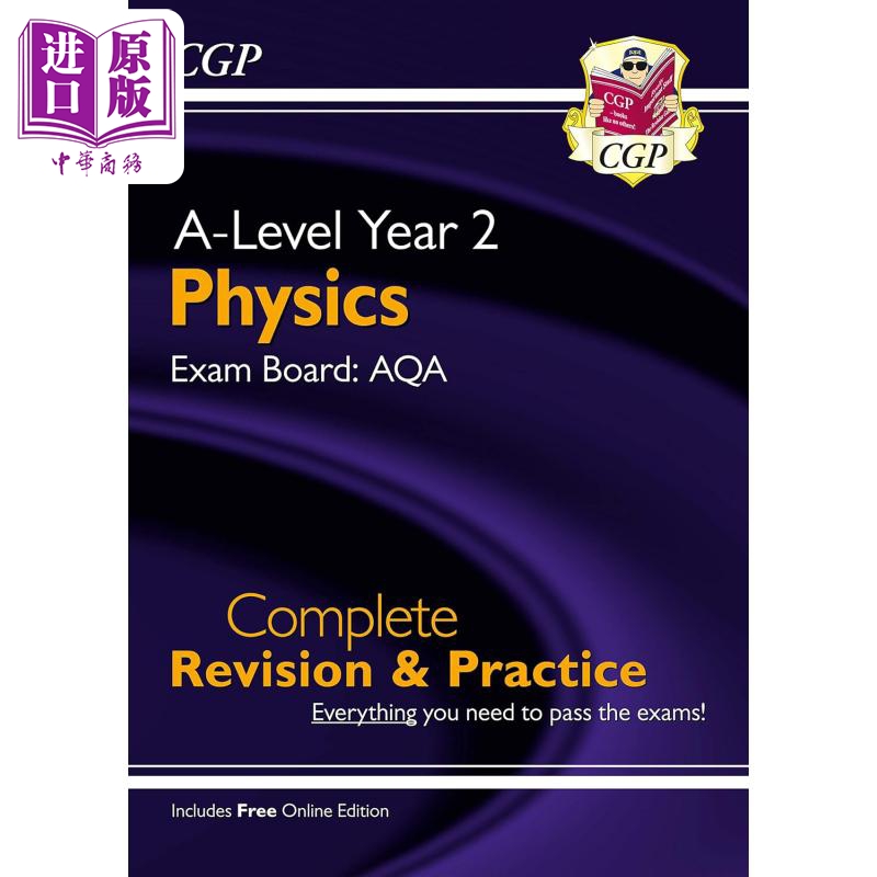 【中商原版】英国CGP A-Level Physics: AQA Year 2 Complete Revision & Practice with Online Edition - 中商进口商城