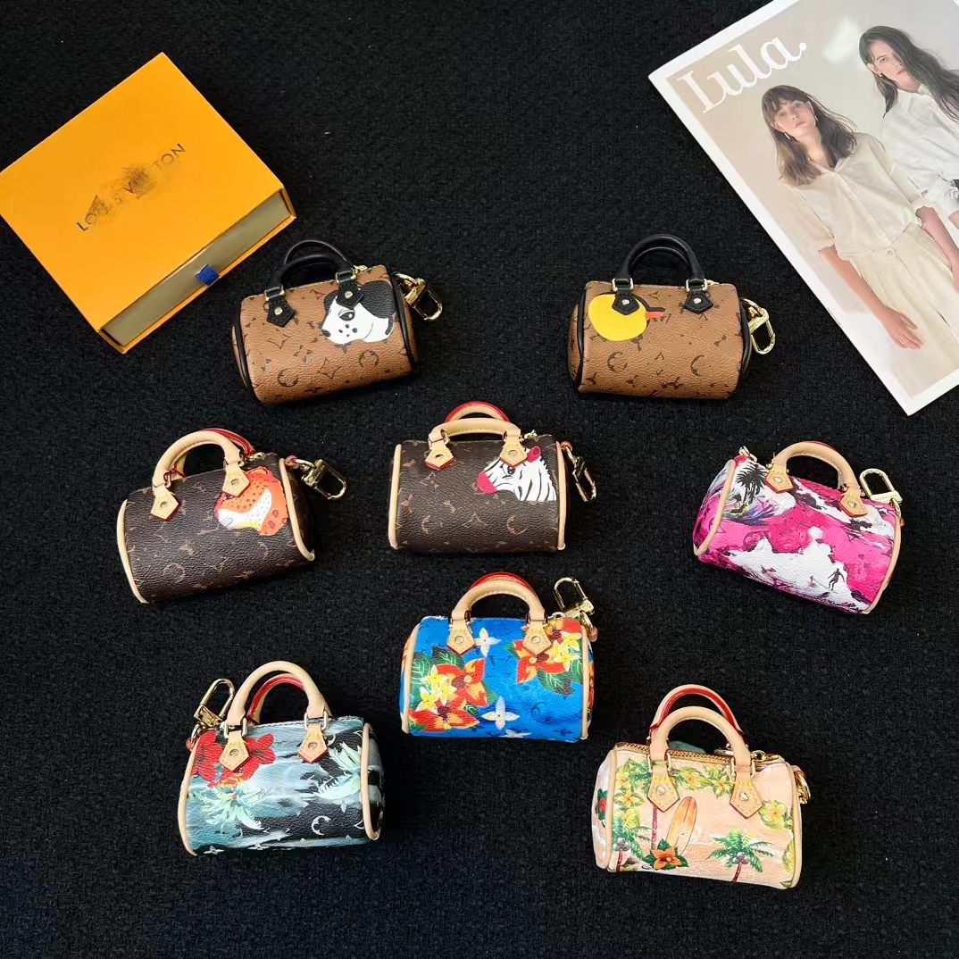 【自留2个 七夕可送】L家 MINI KEEPALL 经典老花迷你包包挂件 钥匙挂件 - 猫叫商城